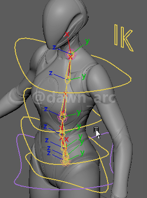 [Maya]Rigging 10 - Spine IK